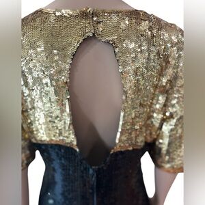 Stenay | Dresses | True Vintage Stenay Gold Black Sequin Cocktail Party ...